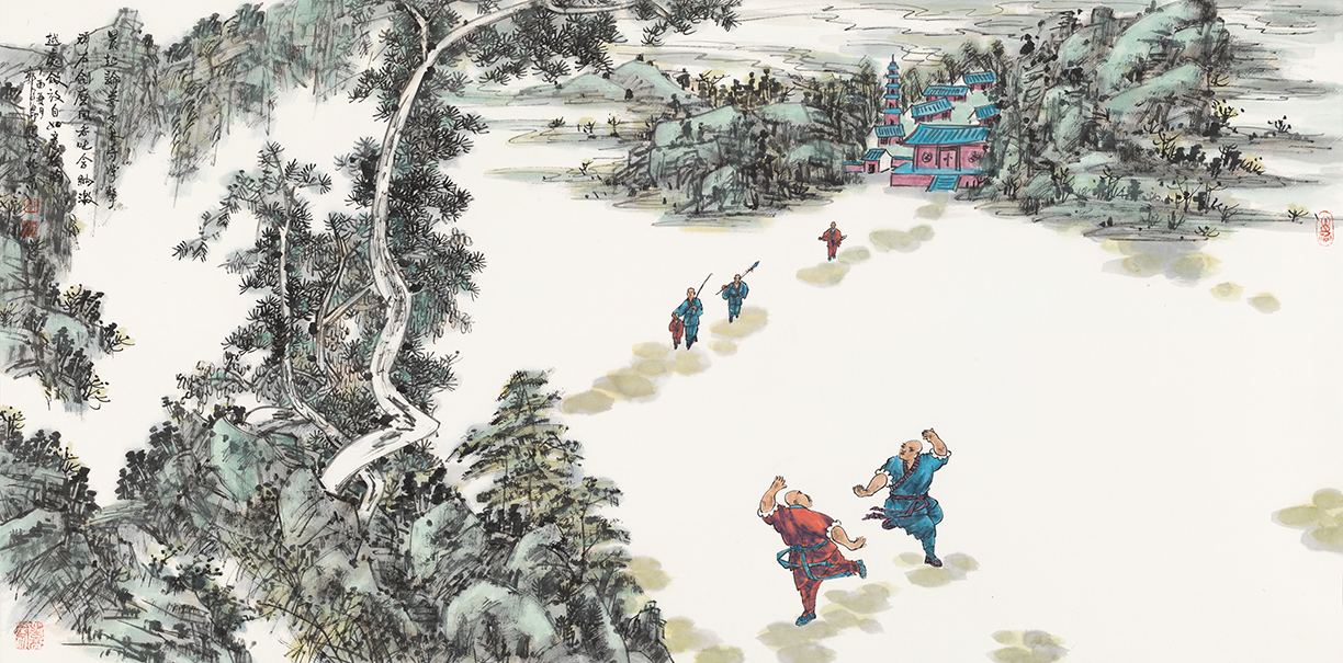 郭子昂-少林论拳 YCSZ-SLLQ-02GB-鉴证备案-雅昌艺术网——艺术品门户网站